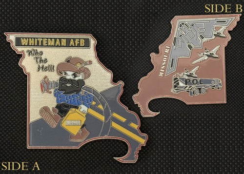 Whiteman AFB Missouri Shaped Challenge Coin, Military Collectible _E | eBay