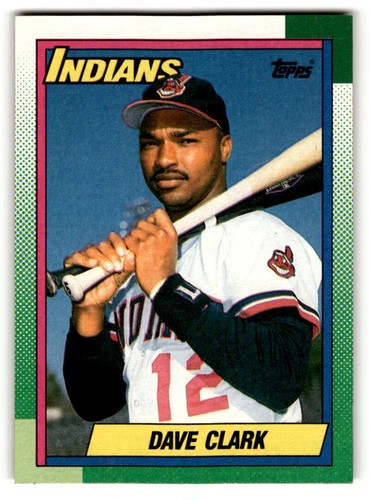 1990 Topps #339 Dave Clark Cleveland Indians Baseball Cards EX/NM ID ...