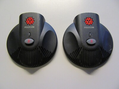 Lot 2 Polycom SoundStation 2W Extended Microphones 2201-07840-001 B | eBay