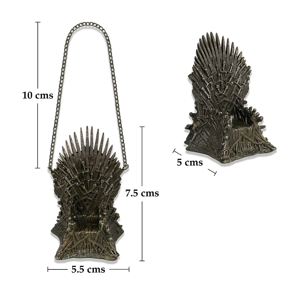 Official Game Of Thrones Holiday Ornament The Iron Throne Miniature ...