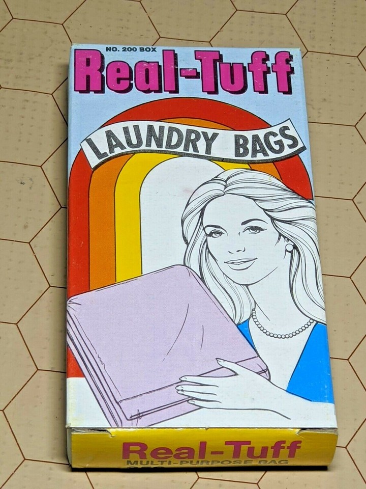 Real-Tuff Laundry Bag Multi-Purpose Vintage Laundromat Vending Vend ...
