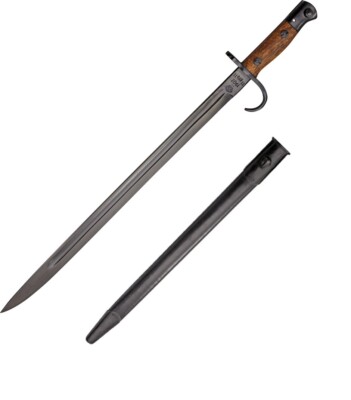 Windlass 1907 Sword Fixed-Blade Combat Knife 21.75" HC Steel Blade Wood ...