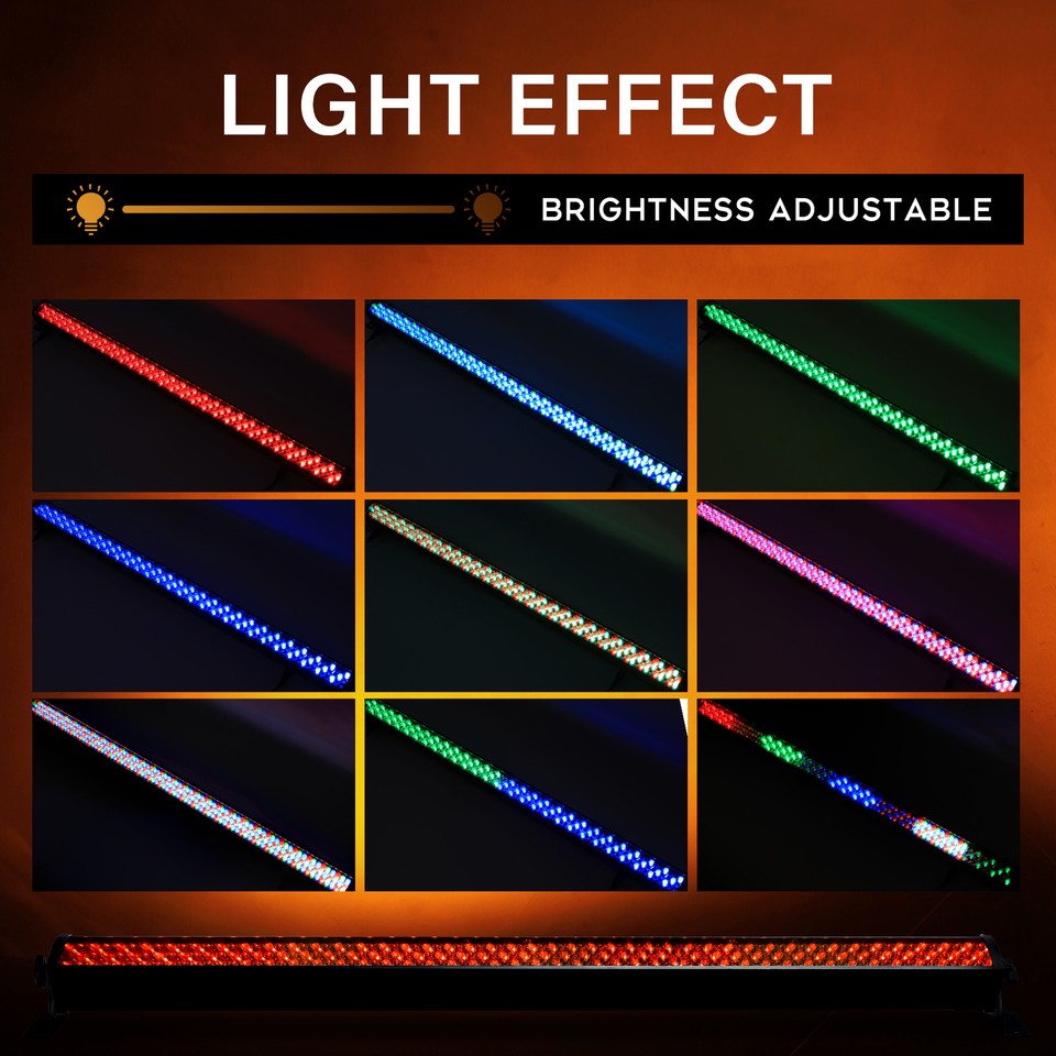 252 LED RGB Stage Wall Wash Bar Light DMX DJ Party Disco Lights LED ...