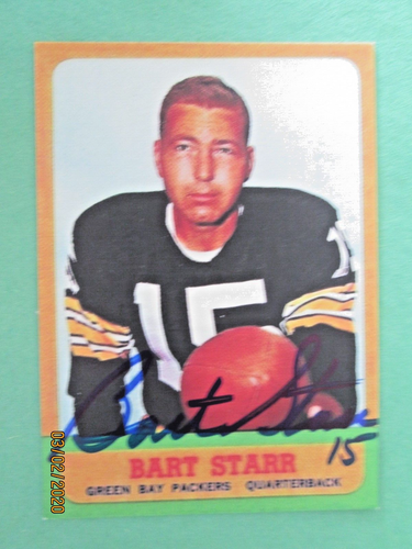 BART STARR/1963 TCG#86/GREEN BAY PACKERS/AUTO | eBay