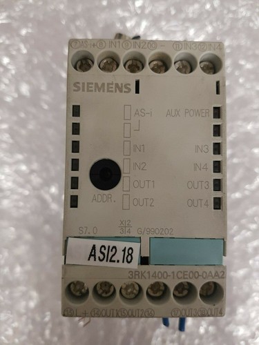 Siemens AS-i Module - Type: 4input / 4 output - 3RK1400-1CE00-0AA2 ...