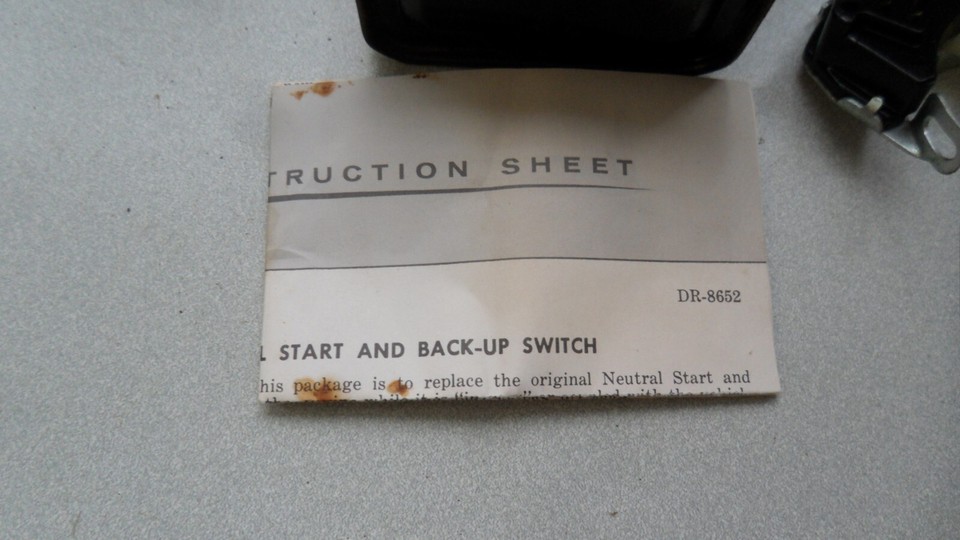 NOS 67 68 69 Chevy Camaro Column Shift Neutral Safety Switch 1993404 ...