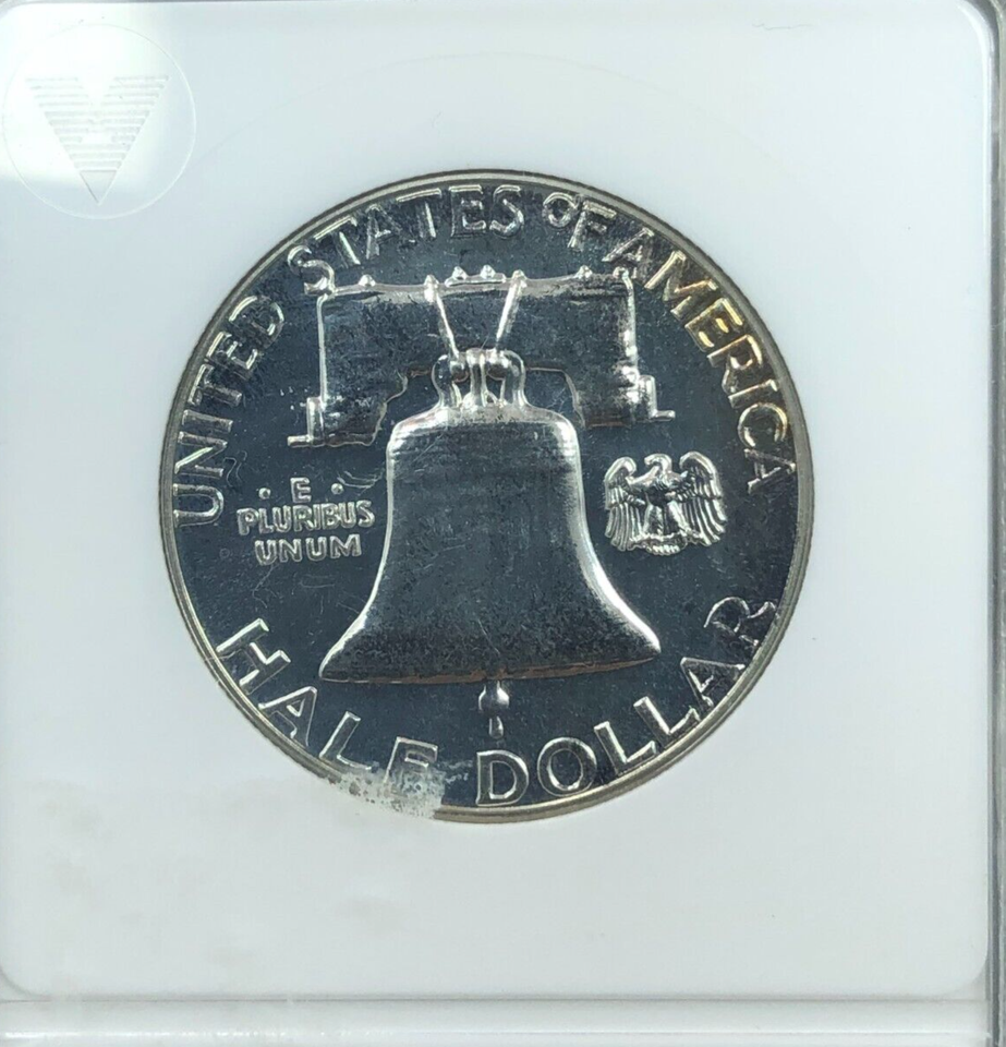 1961 DDR ~ Double Die Reverse Die 1 ~ Proof Franklin Half Dollar ANACS ...