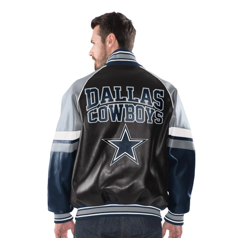 "AS IS" Officially Licensed NFL Men's Faux Leather Varsity Jacket ...