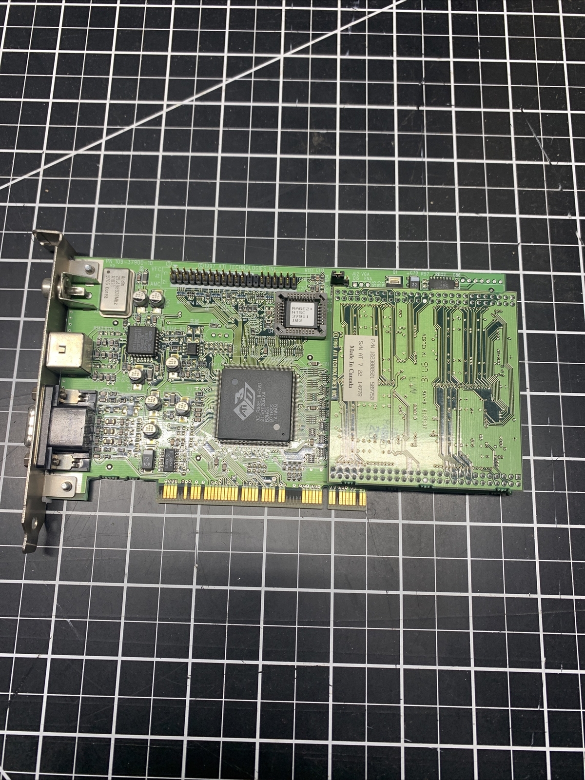 ATI 3D Rage II 8MB ( 4MB + 4MB) PCI Video Card 109-37900-00 1023800501 ...