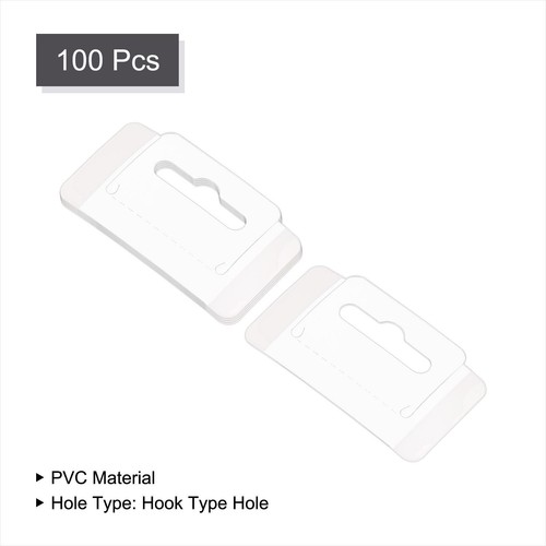 Clear Self Adhesive Hang Tab Hook, 64x38mm Folding Tabs Double Side 100pcs | eBay