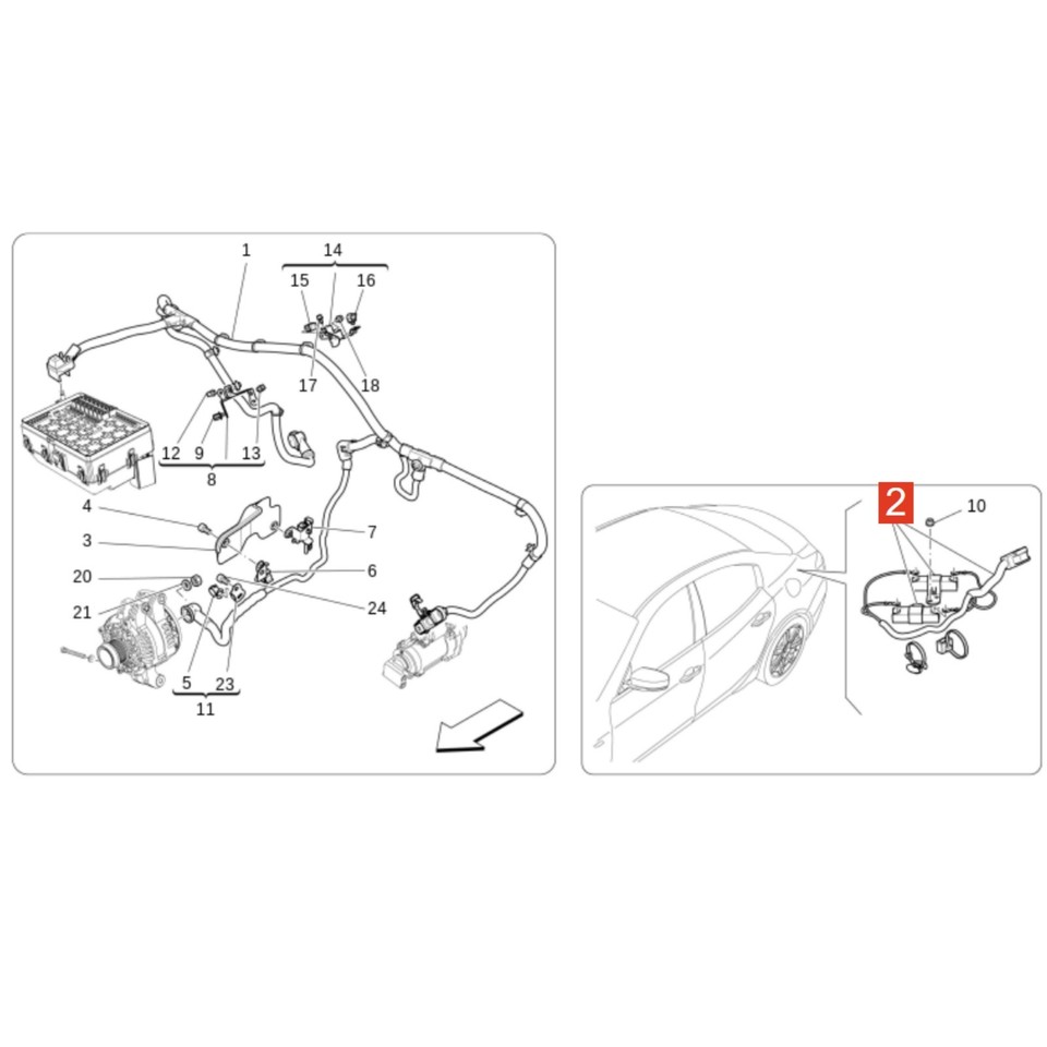 Low Pressure Fuel Pump Wiring Harness Resistor for Maserati 2014-23 ...