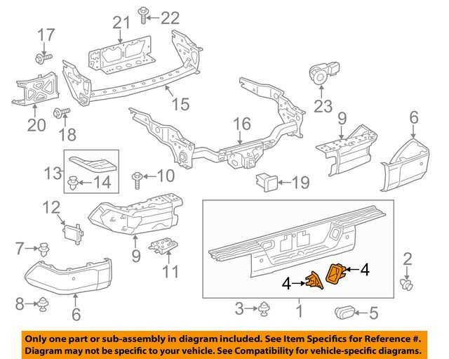 Toyota 521550C040 Genuine OEM Lamp Bezel for sale online | eBay