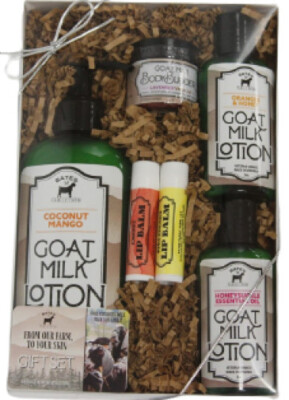 Bates Family Farm 6 Piece Gift Set Goat Milk Natural Hand & Body ...