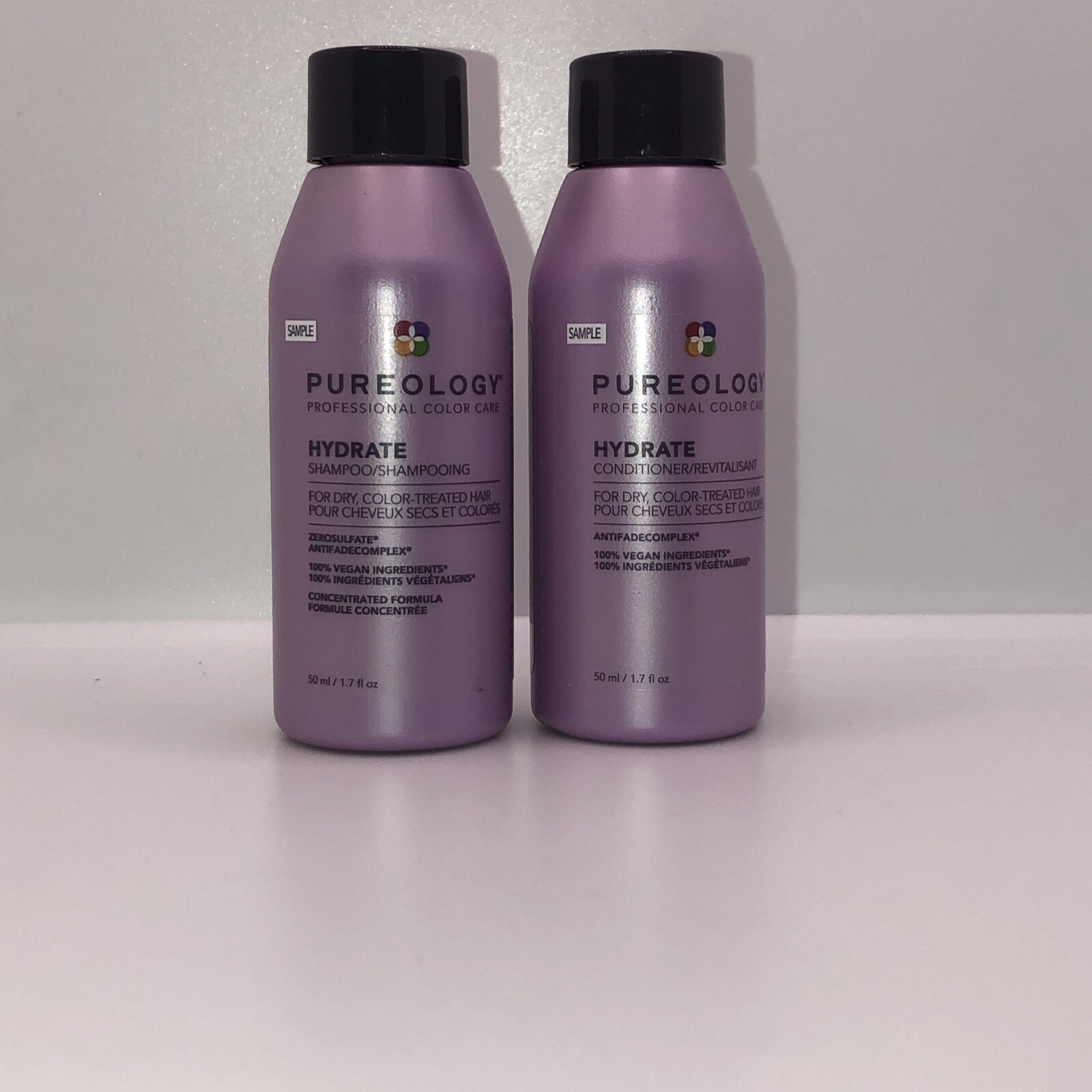 PUREOLOGY Travel Size Set - Hydrate Shampoo & Conditioner 50 ml / 1.7 ...