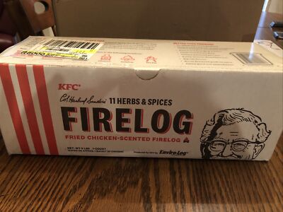 KFC FIRE LOG 11 HERBS & SPICES ENVIROLOG KENTUCKY FRIED CHICKEN FIRE ...