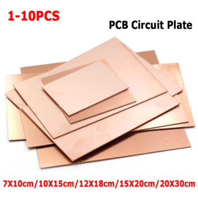 Single/Double Sided Copper Clad Board Laminate 7x10cm-20x30cm PCB ...