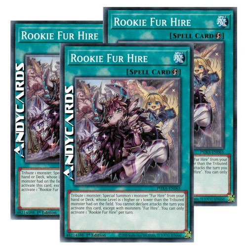 3x ROOKIE FUR HIRE • (Mercenary Fur Recruit) • Common • PHRA EN065 ...