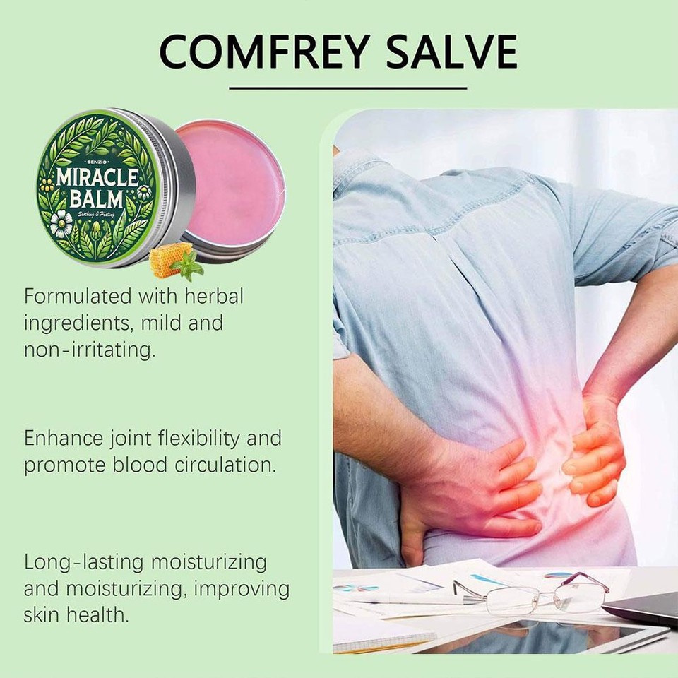 Senzio-Miracle Balm,New Soothing Joint Cream for Back, Hands,Feet and ...