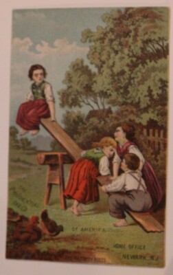 Victorian Trade Card Prudential Insurance Company New Jersey Kids See ...