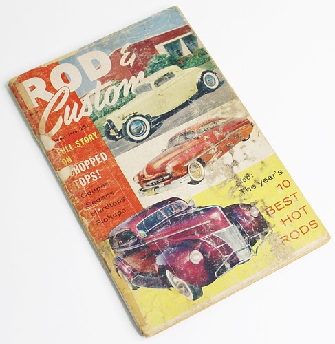 ROD & CUSTOM Magazine August 1958 Hot Rods Custom Vintage Muscle Cars ...