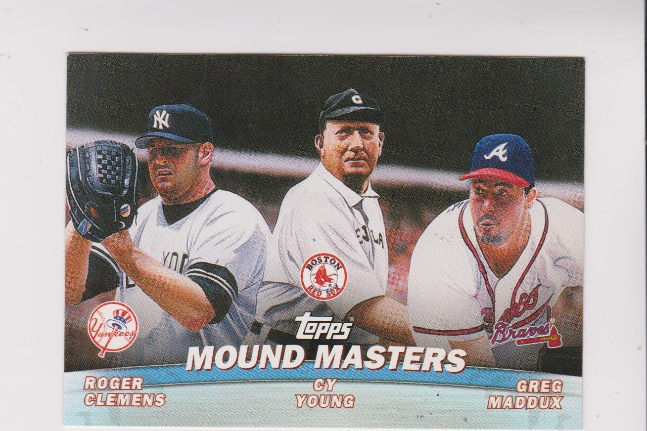 2001 Topps #TC14 Greg Maddux / Cy Young / Roger Clemens card, Atlanta ...