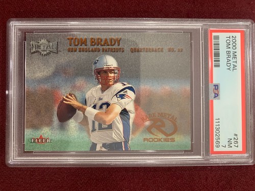 Tom Brady 2000 Metal Rookie Card RC PSA 7 NM | eBay