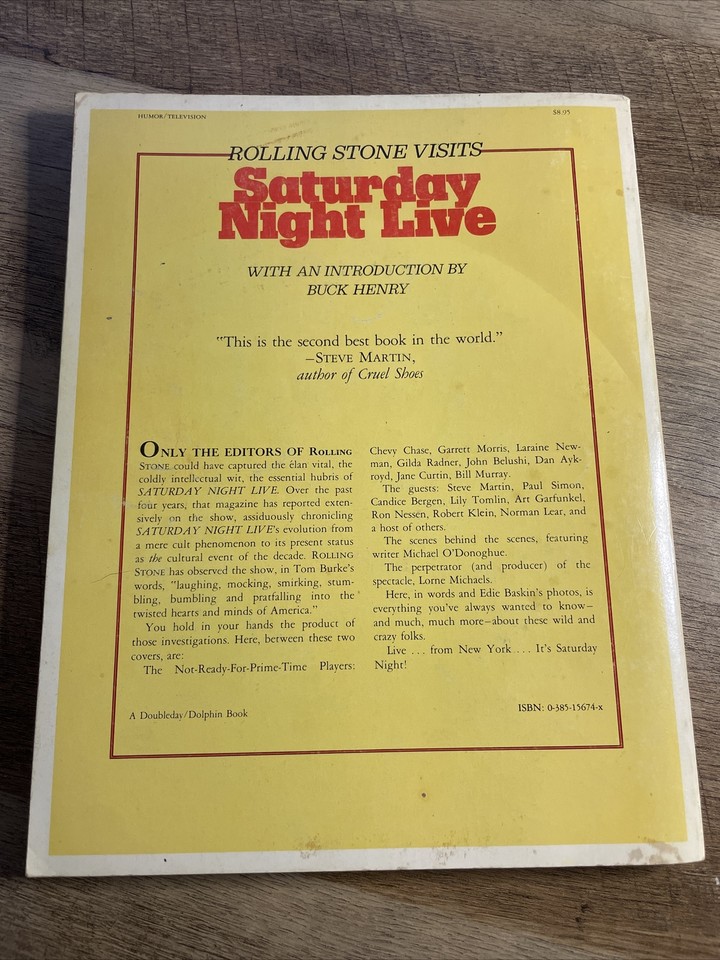 Rolling Stone Press Book SATURDAY NIGHT LIVE Edie Baskin SPECIAL ...