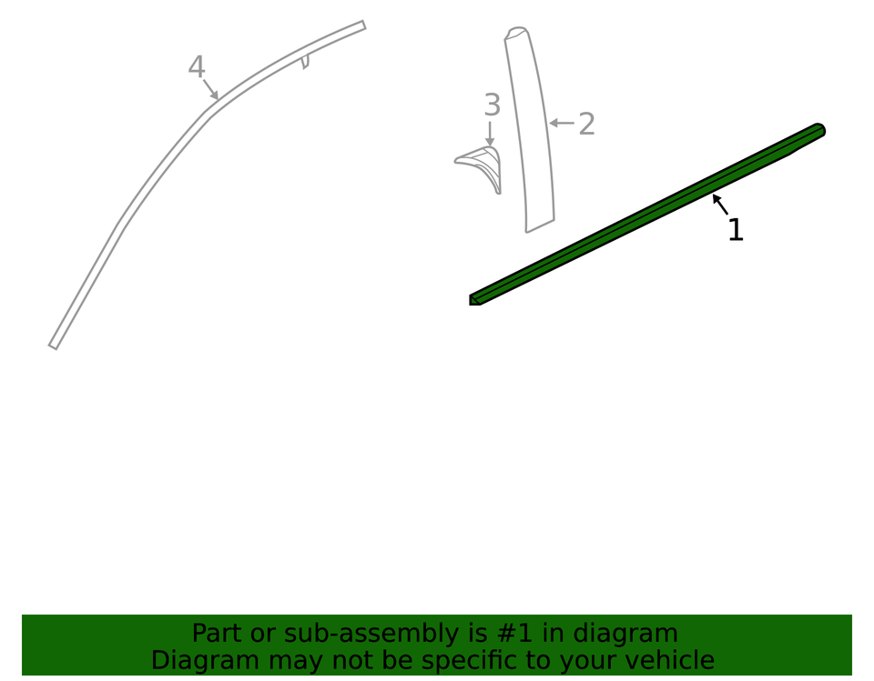 Genuine 2017-2021 Honda Civic - Molding Assembly R Front Door 72410-TEA ...