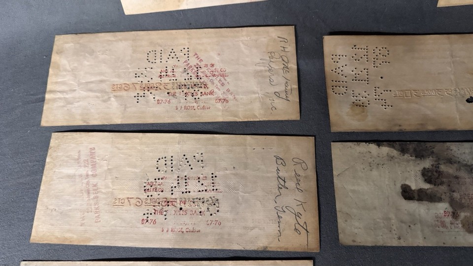 1930s Central Tobacco Warehouse Used Bank Checks Johnson City,Tennessee ...