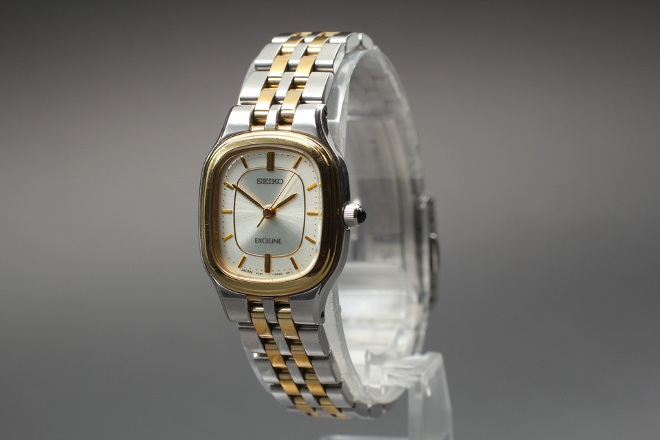 [Near MINT] SEIKO Exceline 4J41-0AA0 21mm Gold Quartz Women Watch From ...