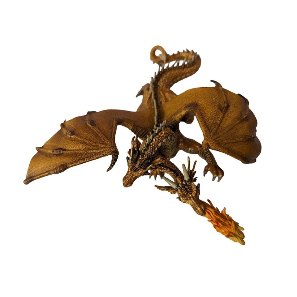 PAPO Fire Breathing Golden Two Headed Hydra Dragon | eBay