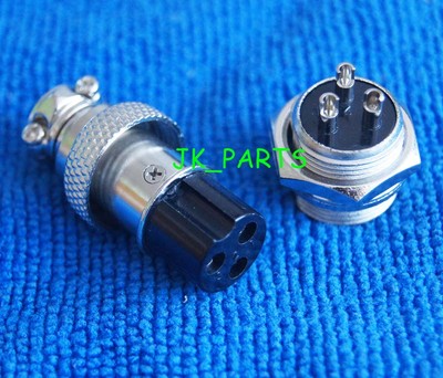 10pcs Aviation Plug Male & Female Metal Connector 16mm 3 Pin GX16-3 | eBay
