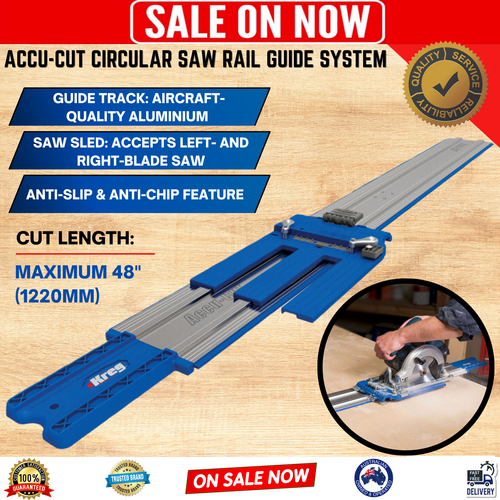 Kreg KMA2700 Accu-Cut 48" Circular Saw Track 1220mm Rail Guide Track ...