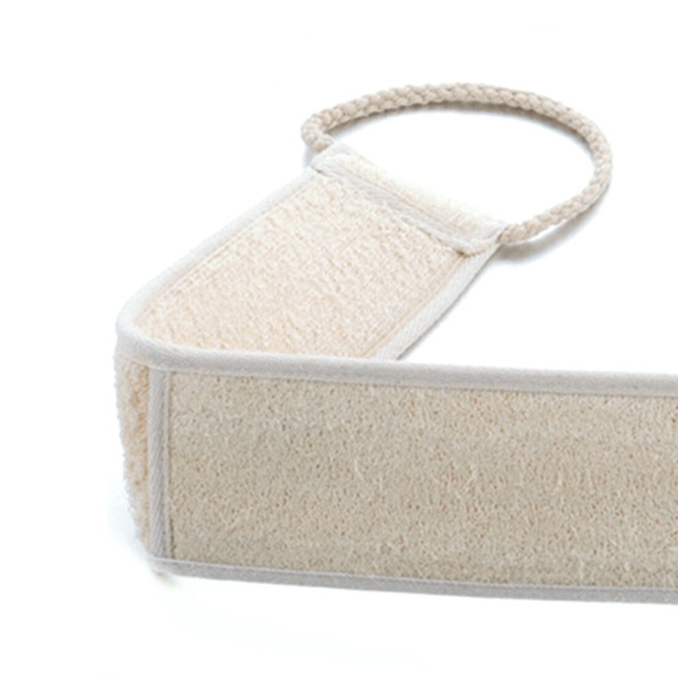 Exfoliating Loofah Back Strap Sponge Body Shower Bath Brush Cotton ...