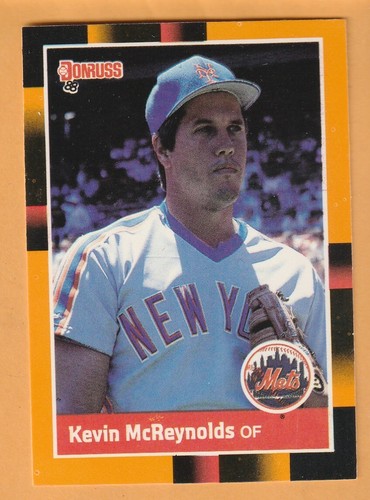 Kevin McReynolds New York Mets 1988 Donruss Baseball's Best #153 ...
