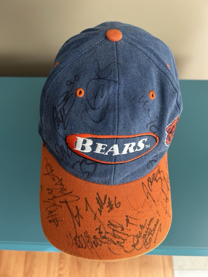 SIGNED Vintage Eastport Chicago Bears Strapback NFL Team Embroidered ...