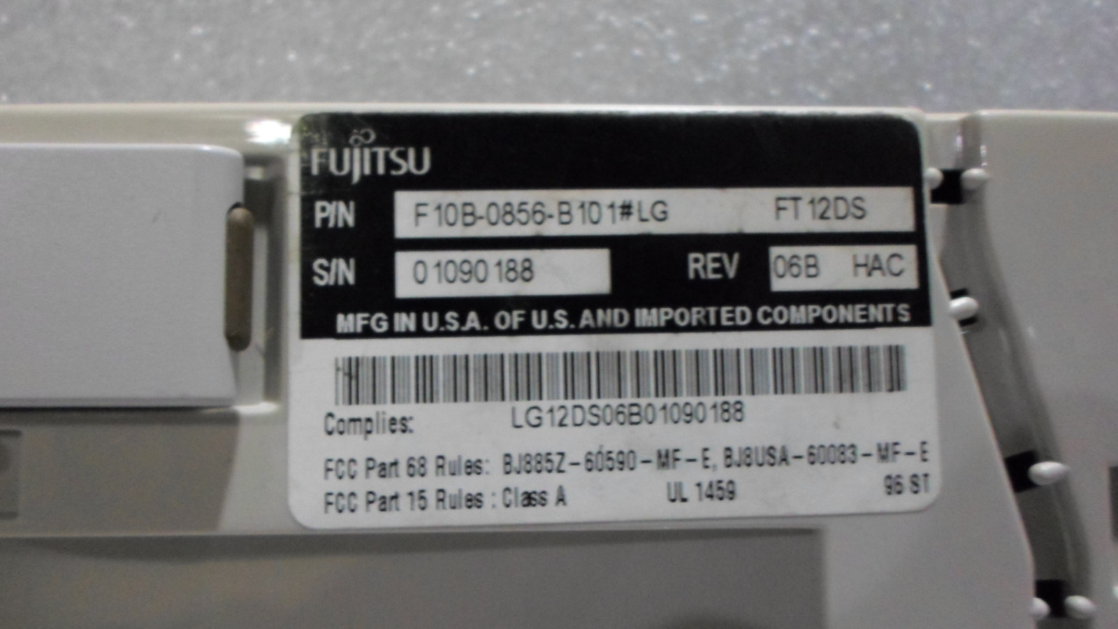 FUJITSU F10B-0856-B101#LG FT12DS PHONE OFFICE USED | eBay