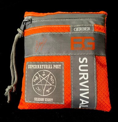 RARE! Supernatural Season 8 Crew ONLY Gift Bear Grylls Survival Kit ...