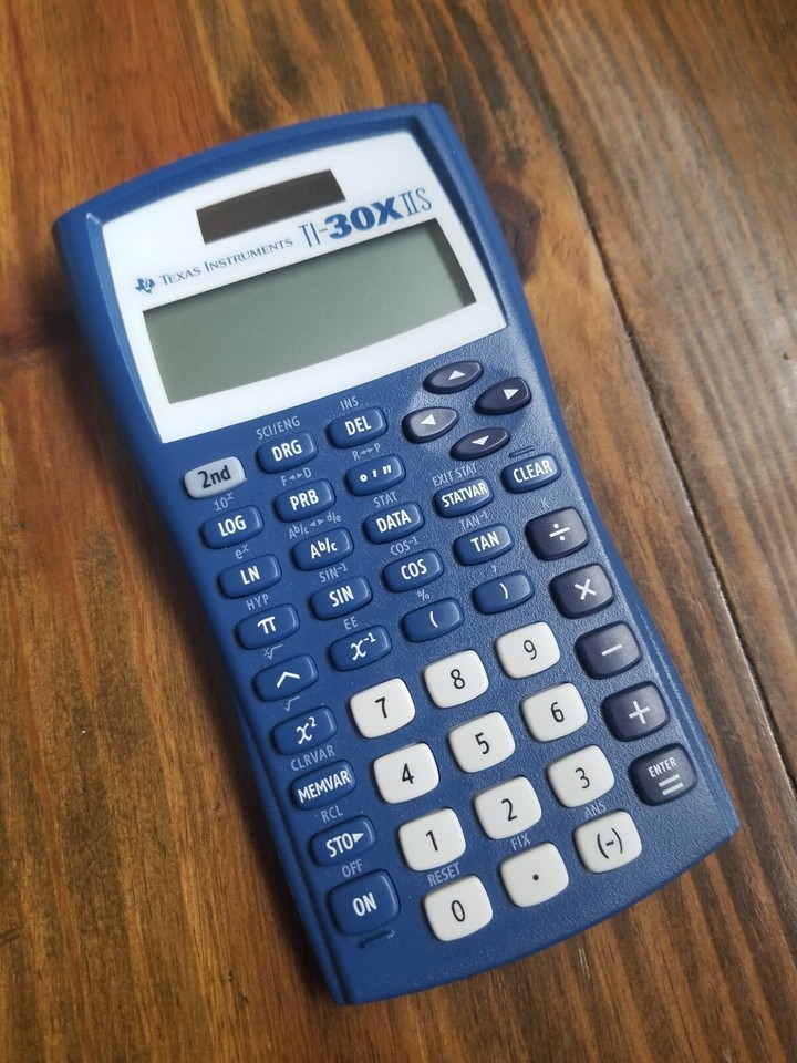 Texas Instruments TI-30X IIS Two-Line Scientific Calculator - Blue | eBay