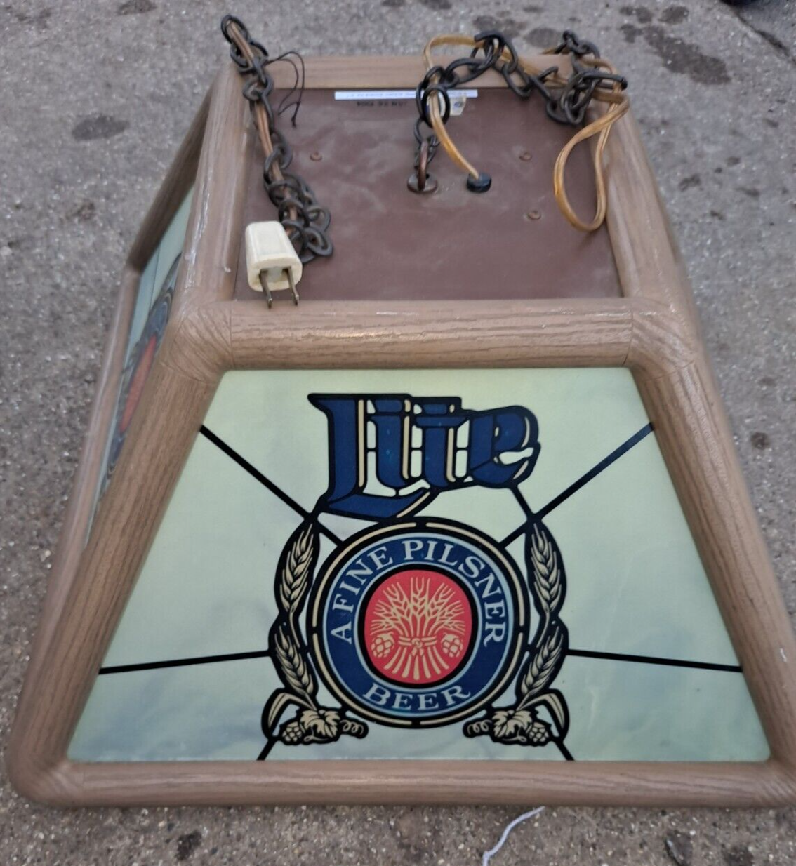 Vintage 1980s Miller Lite Pool Table Light A Fine Pilsner Beer 1984 ...
