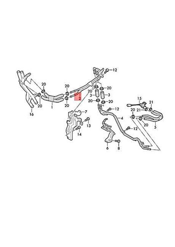 NEW VW CRAFTER SCB SCC SYB SYC SYD SYI SYJ SZB COOLANT PIPE 2N0121065AF ...