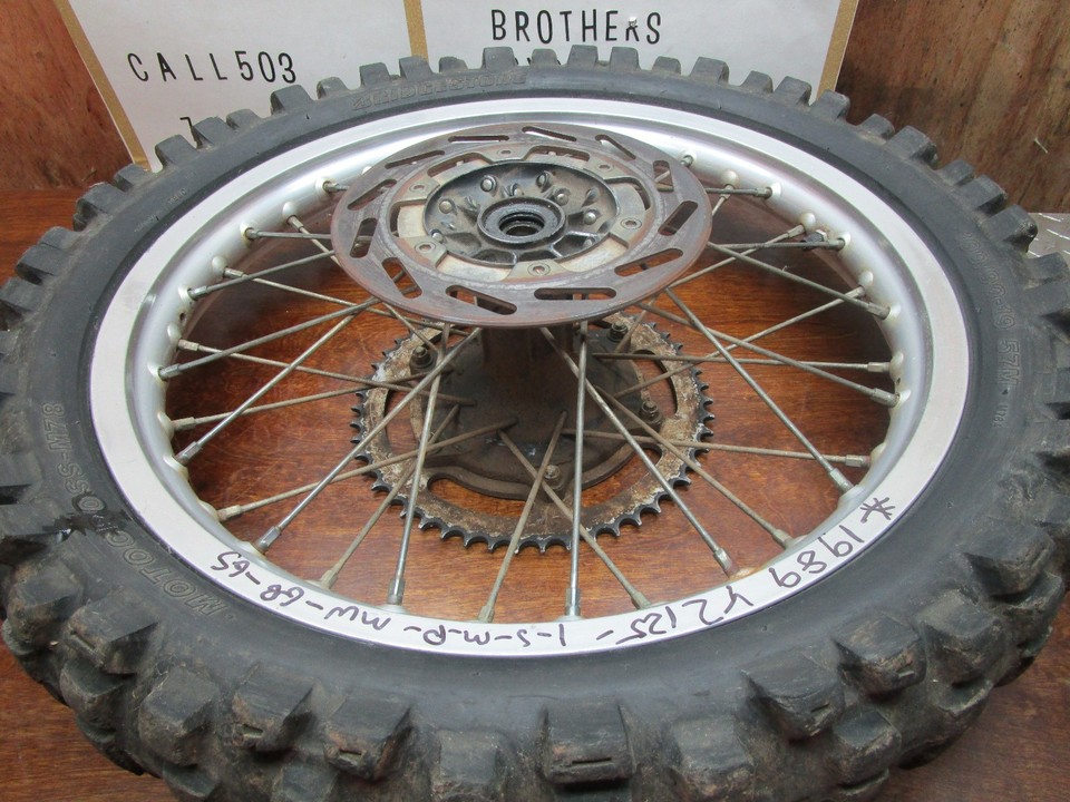 YZ 125 YAMAHA * 1989 YZ 125 1989 REAR WHEEL | eBay