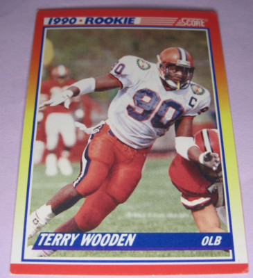 1990 Score Terry Wooden #632 Rookie Seattle Seahawks | eBay