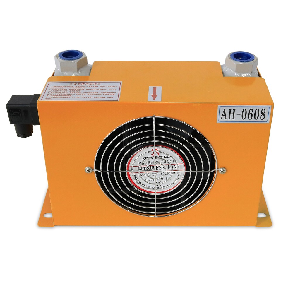 Hydraulic Oil Cooler AH0608T-CA Air-cooled Radiator for 1-2 Ton Mini ...