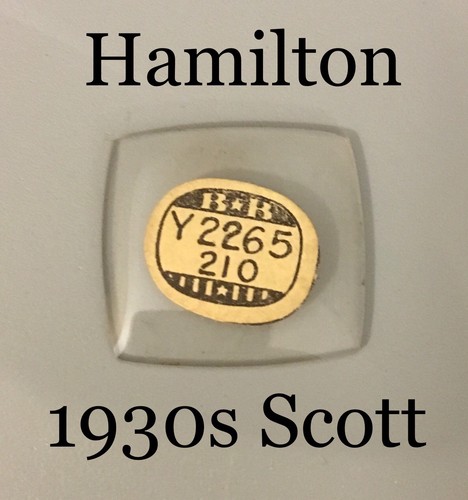 NOS Vintage 1930s Hamilton Scott Watch Glass Crystal | eBay