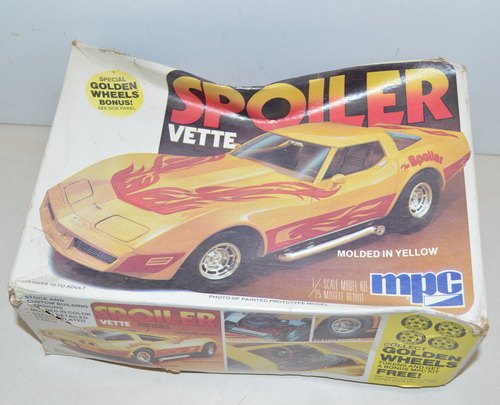 Vintage 1979 MPC SPOILER VETTE Model Kit 1/25 Scale Chevy Corvette | eBay