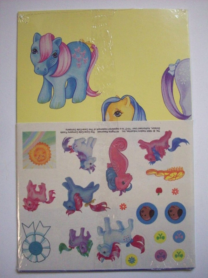 MY LITTLE PONY 1984 Hasbro Hi-C Promo Advertizing POSTER CALENDAR ...