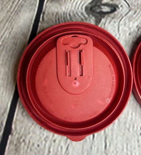 Tervis Tumbler Travel Lid 24 oz Red Replacement Top Hot & Cold Drinks ...