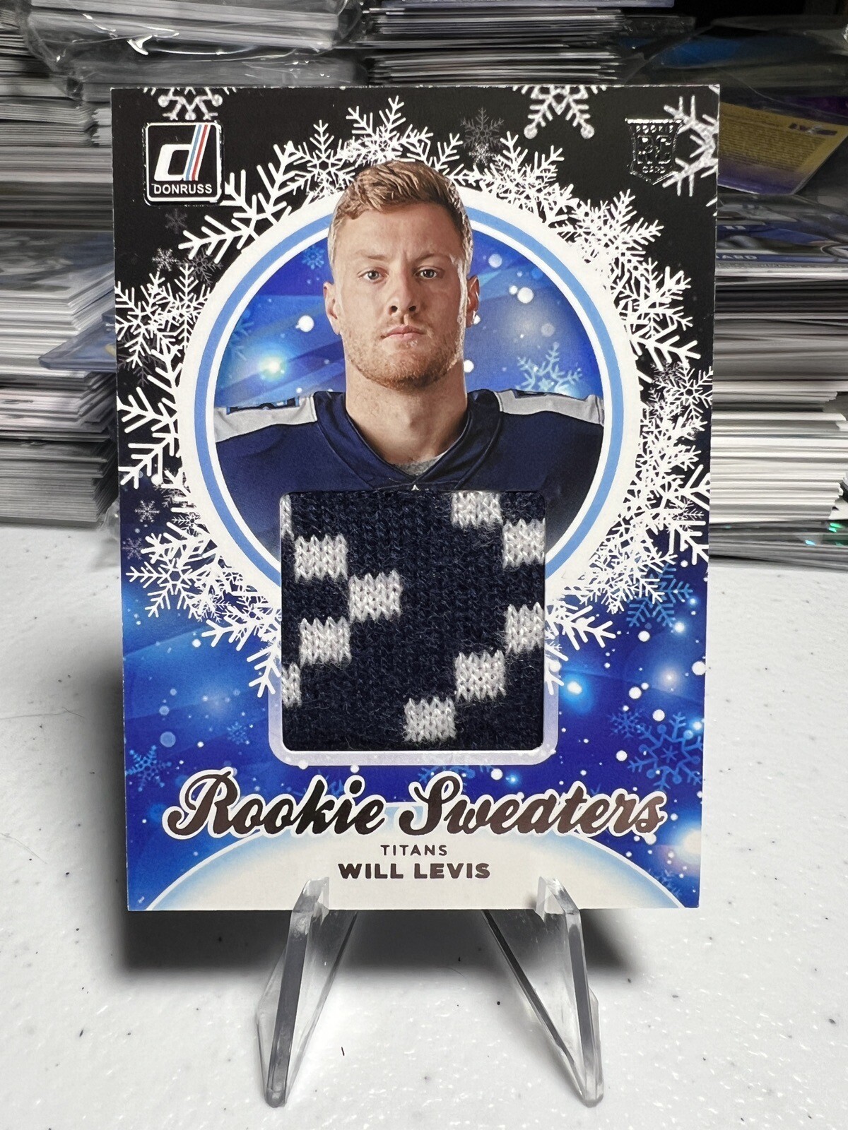 2023 Panini Donruss NFL Rookie Sweaters WILL LEVIS RC Titans Rookie ...