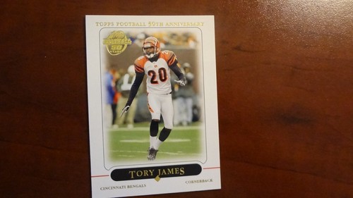 2005 TOPPS 50TH ANNIVERSARY # 109 TORY JAMES FOOTBALL CARD | eBay